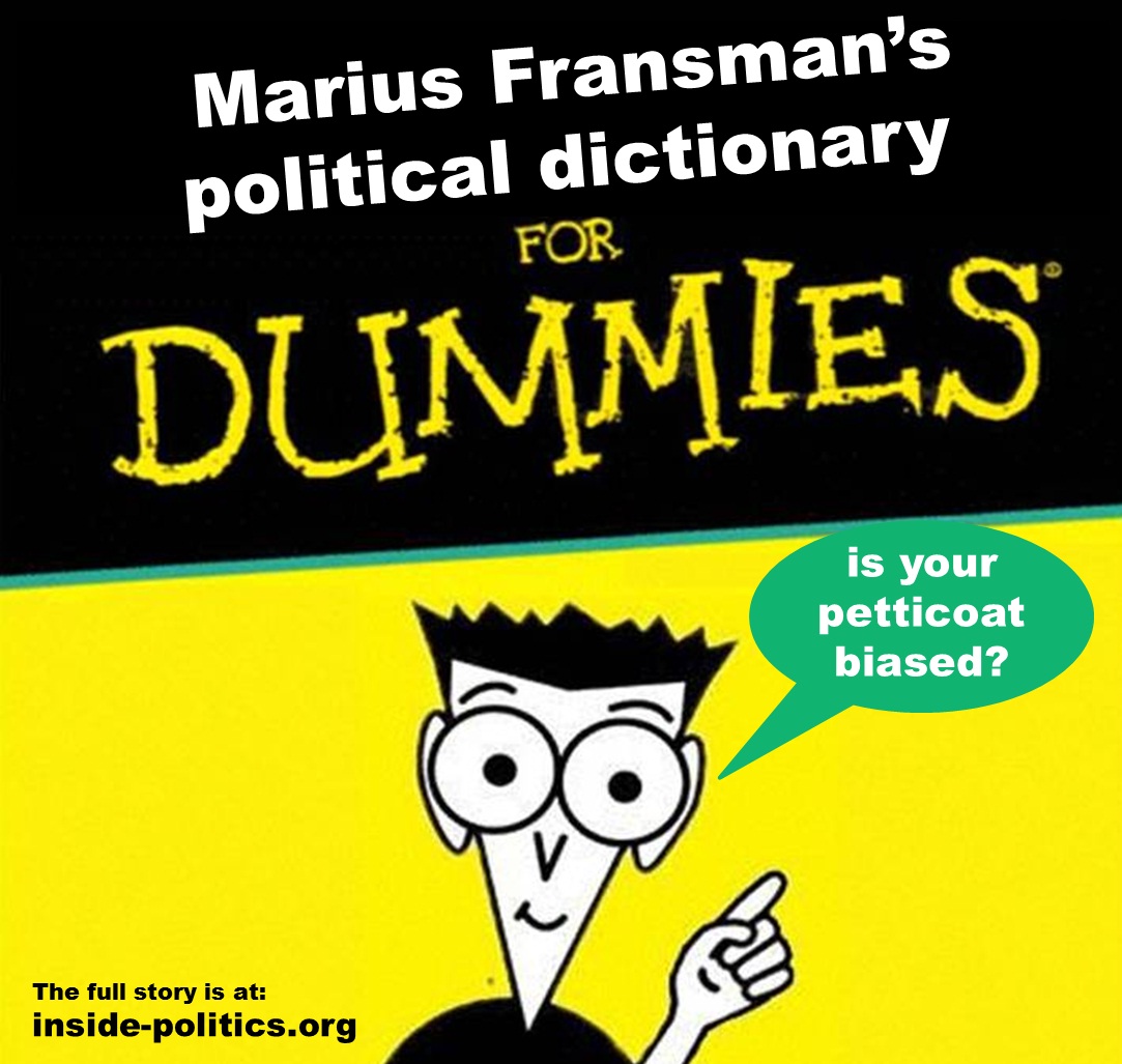 Marius Fransman’s political dictionary | inside politics