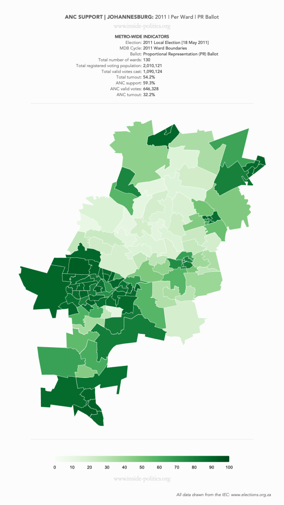 Election 2026/7 Resource: Heat Map | JHB | All Maps | inside politics